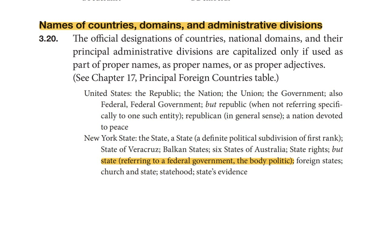 PROOF OF FACTS: Government Style Manual “state” – Foreign Tax Status ...